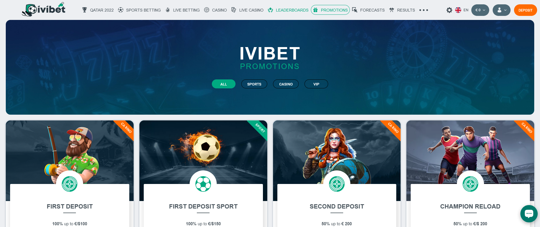 IviBET revisão ️ PT e BR | Registe-se com um bónus de 100€